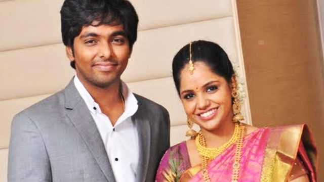 G.V.Prakash Kumar & Saindhavi – Family Pics - Suryan FM