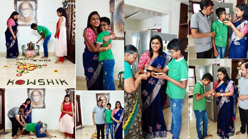 Actress Roja & R.K.Selvamani – Family Pics - Suryan FM