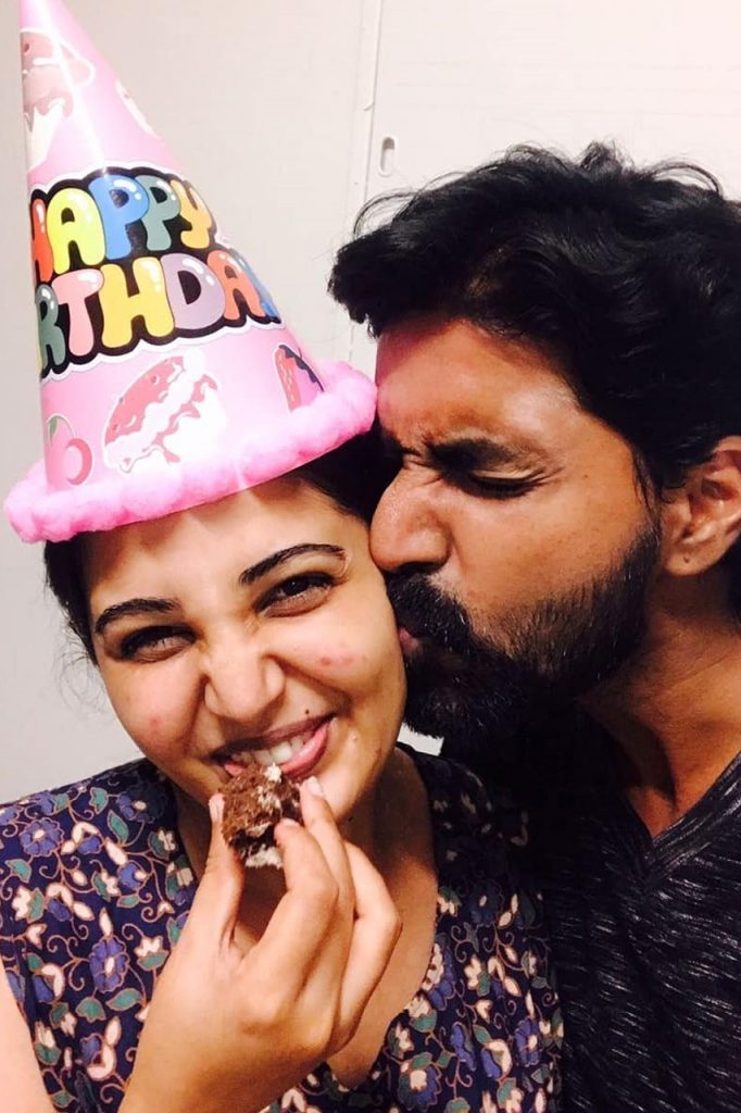 Prajin and Sandra Amy – Family stills - Suryan FM