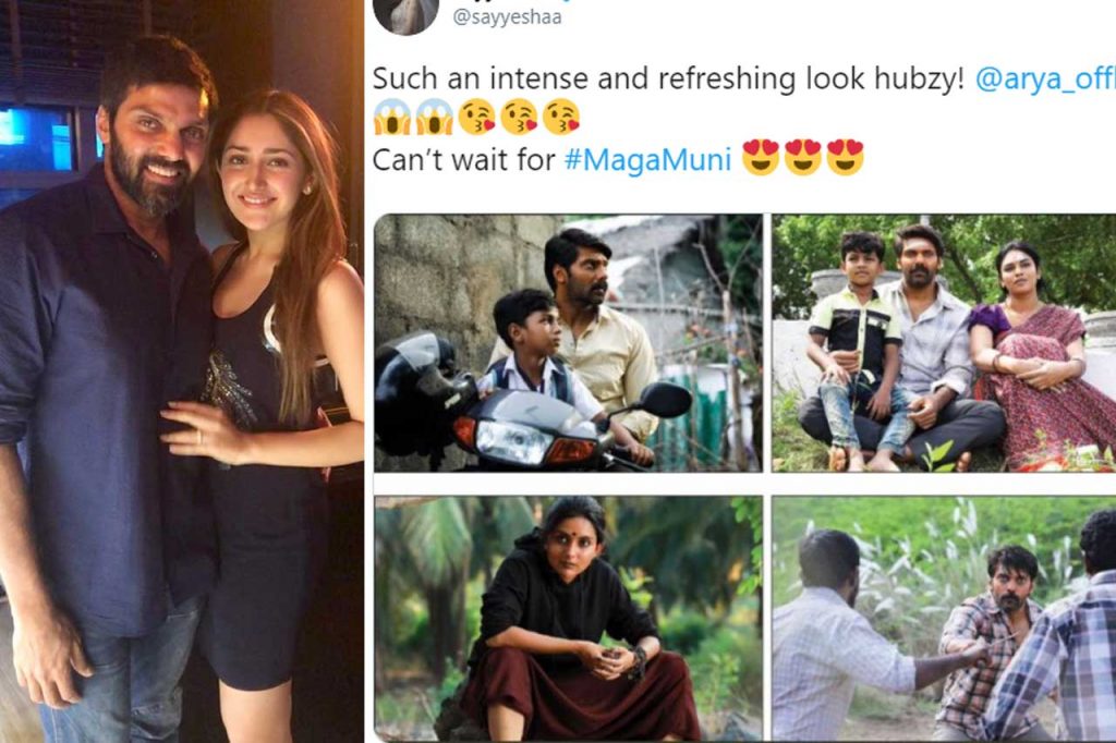 Arya’s intense ‘Magamuni’ teaser just released, check out Sayyeshaa’s ...