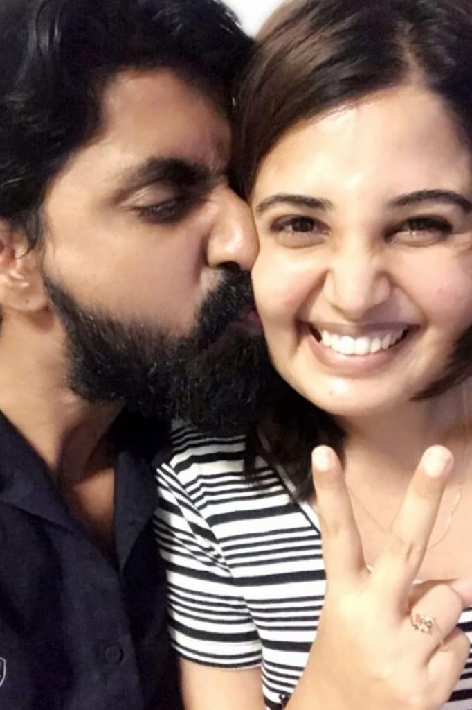 Prajin and Sandra Amy – Family stills - Suryan FM
